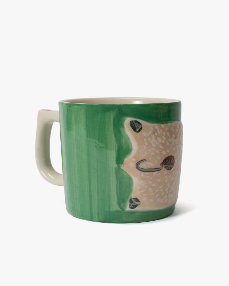 Mug, Bisque, Momonga Series, Lion – Kiriko Made