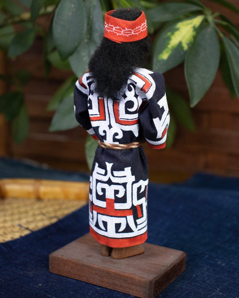 Ainu Doll Set, Man and Woman in Cloth Robes 2, 7" tall – Kiriko Made