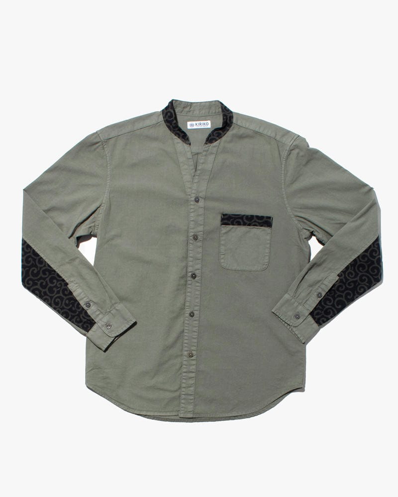 Kiriko Original Shirt, Long Sleeve Button-Up, Mandarin Collar, Tokusa ...