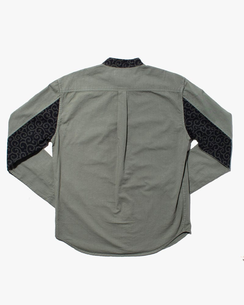Kiriko Original Shirt, Long Sleeve Button-Up, Mandarin Collar, Tokusa ...