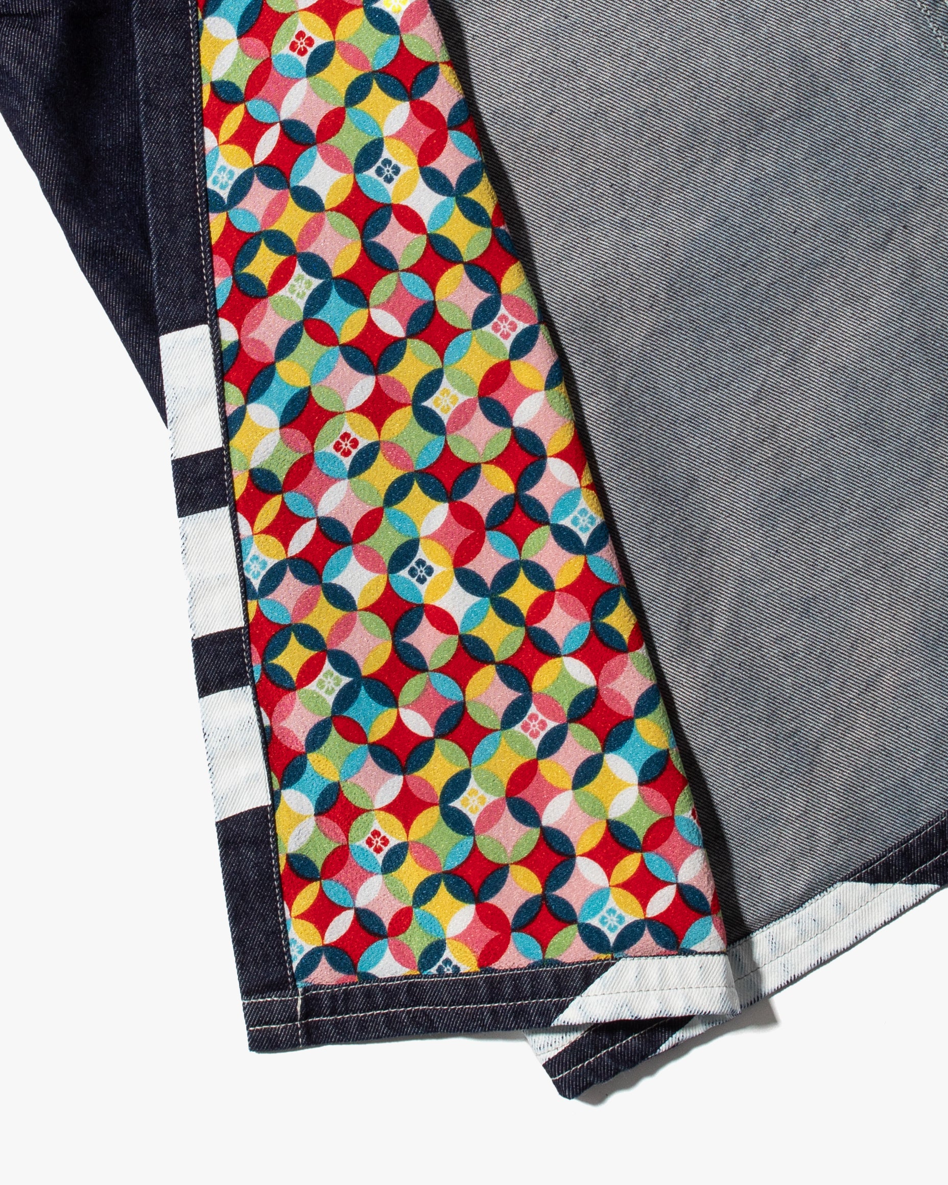 Modern Happi Jacket, Denim, Hikeshi – Kiriko Made