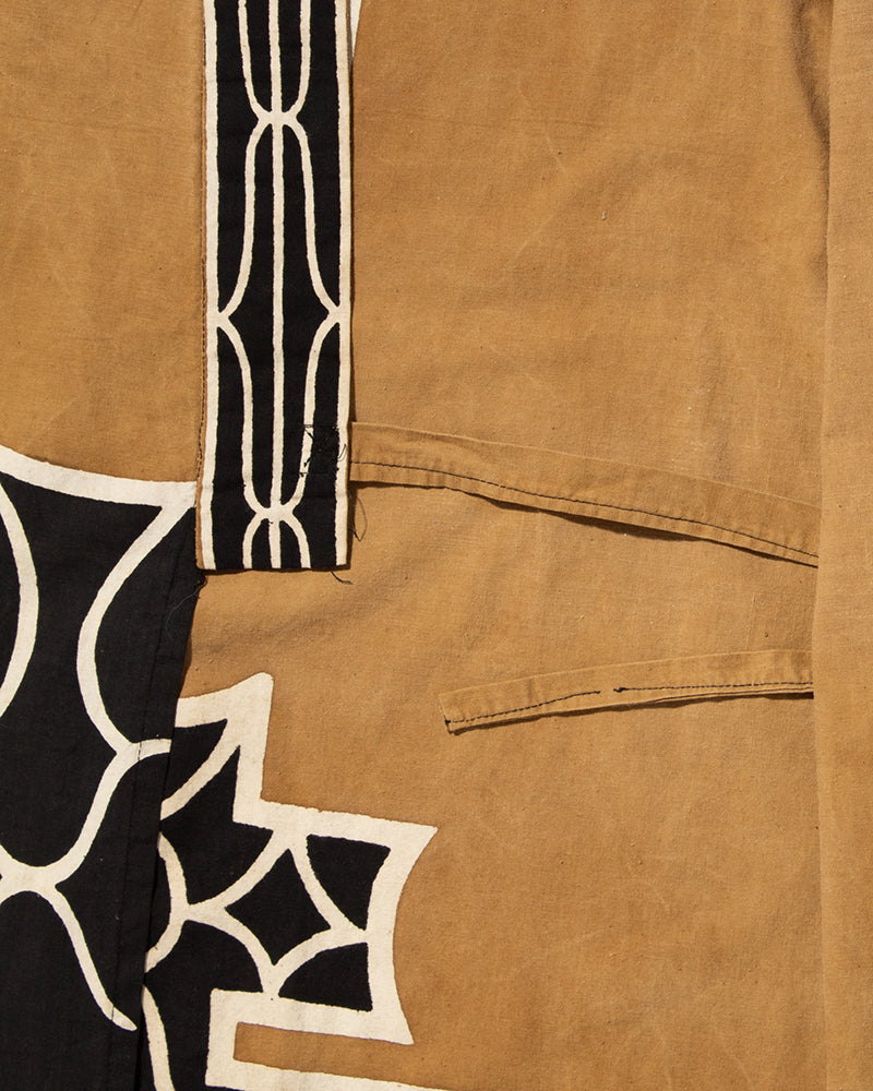 Vintage Ainu Robe, Brown with Black and Cream Details – Kiriko Made
