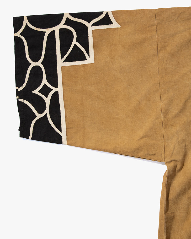 Vintage Ainu Robe, Brown with Black and Cream Details – Kiriko Made