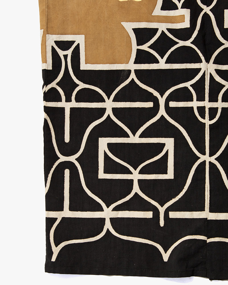 Vintage Ainu Robe, Brown with Black and Cream Details – Kiriko Made