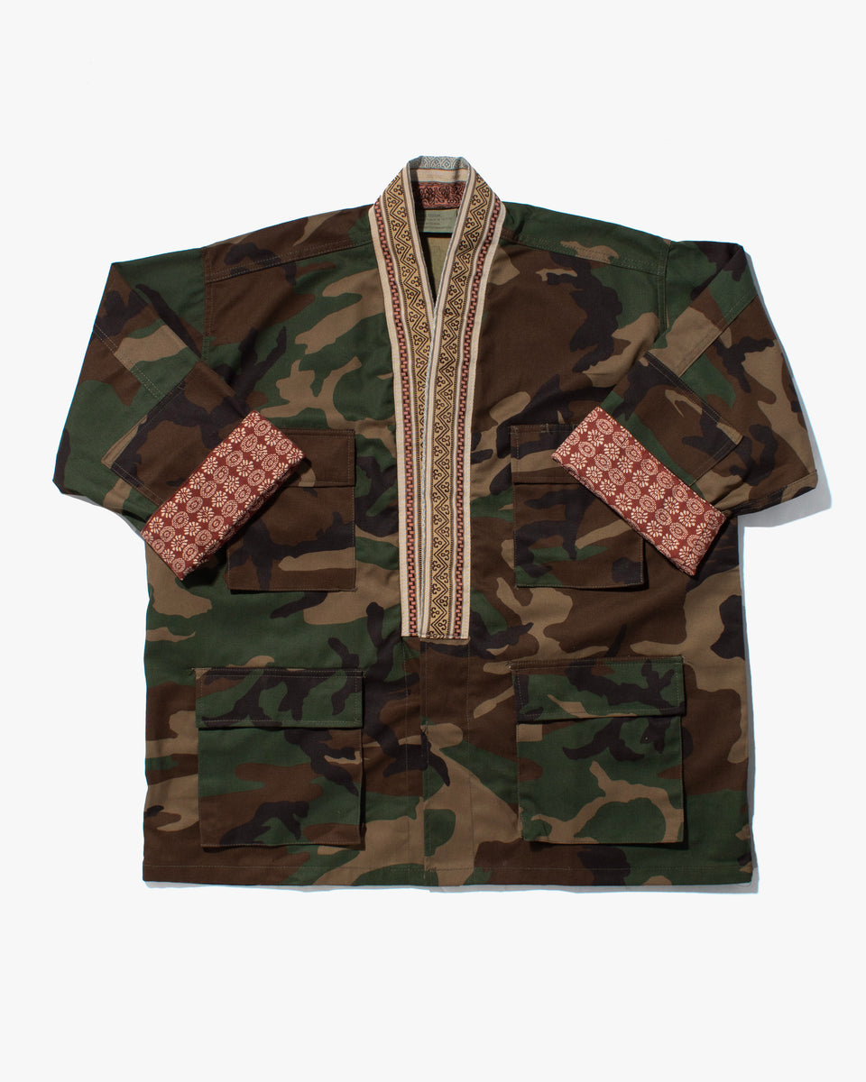 Kiriko Custom Military Jacket, Camo Patched, Pheasant – Kiriko Made