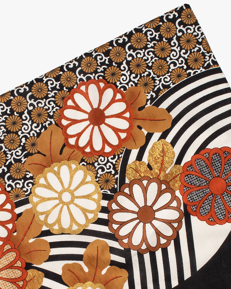 Modern Furoshiki, Musubi, Setsugekka, Chrysanthemum on Flowing Water ...