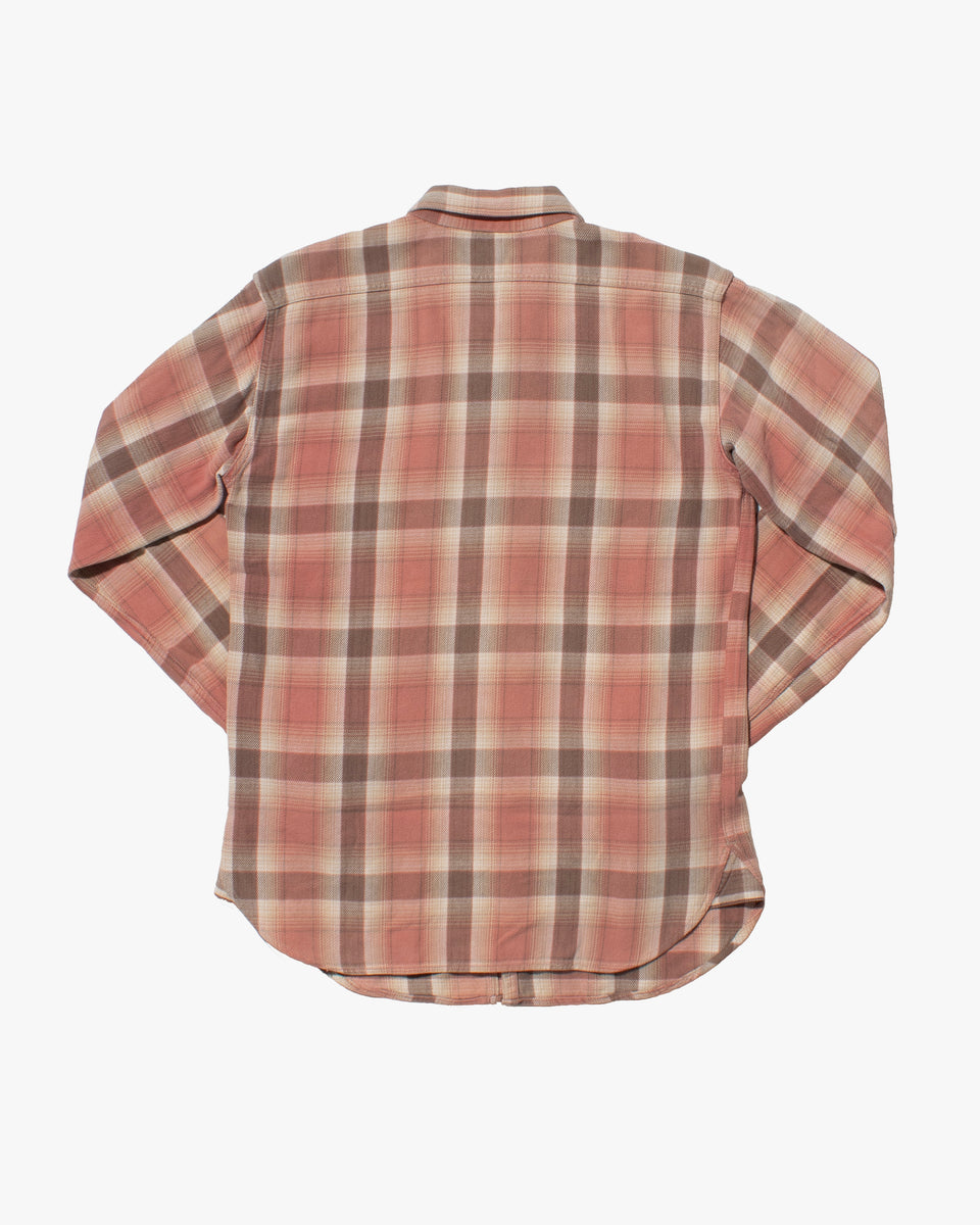 Japanese Repro Flannel Shirt , Warehouse, Plaid Pink - S – Kiriko Made
