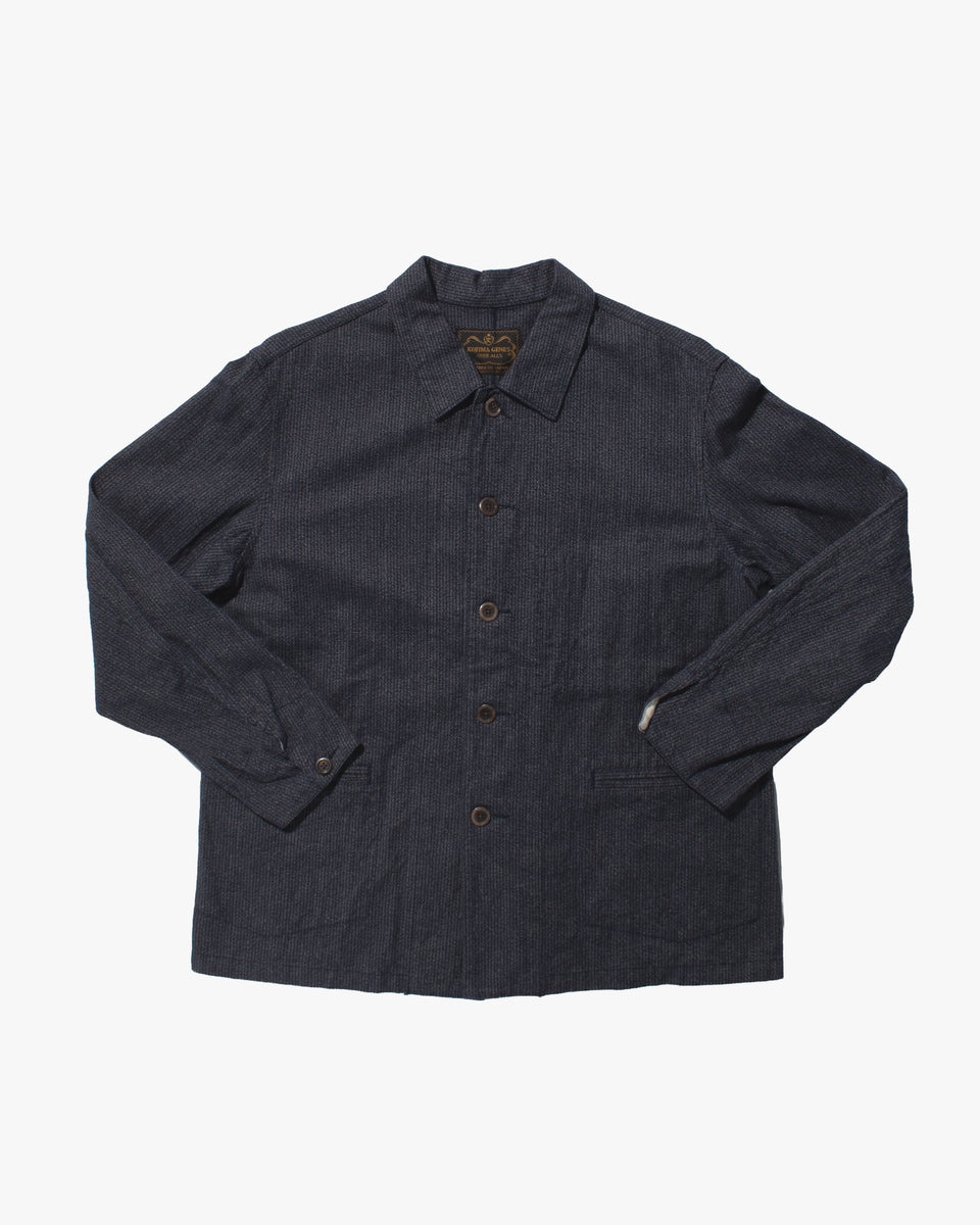 Japanese Repro Chore Coat, XL, Kojima, Striped – Kiriko Made