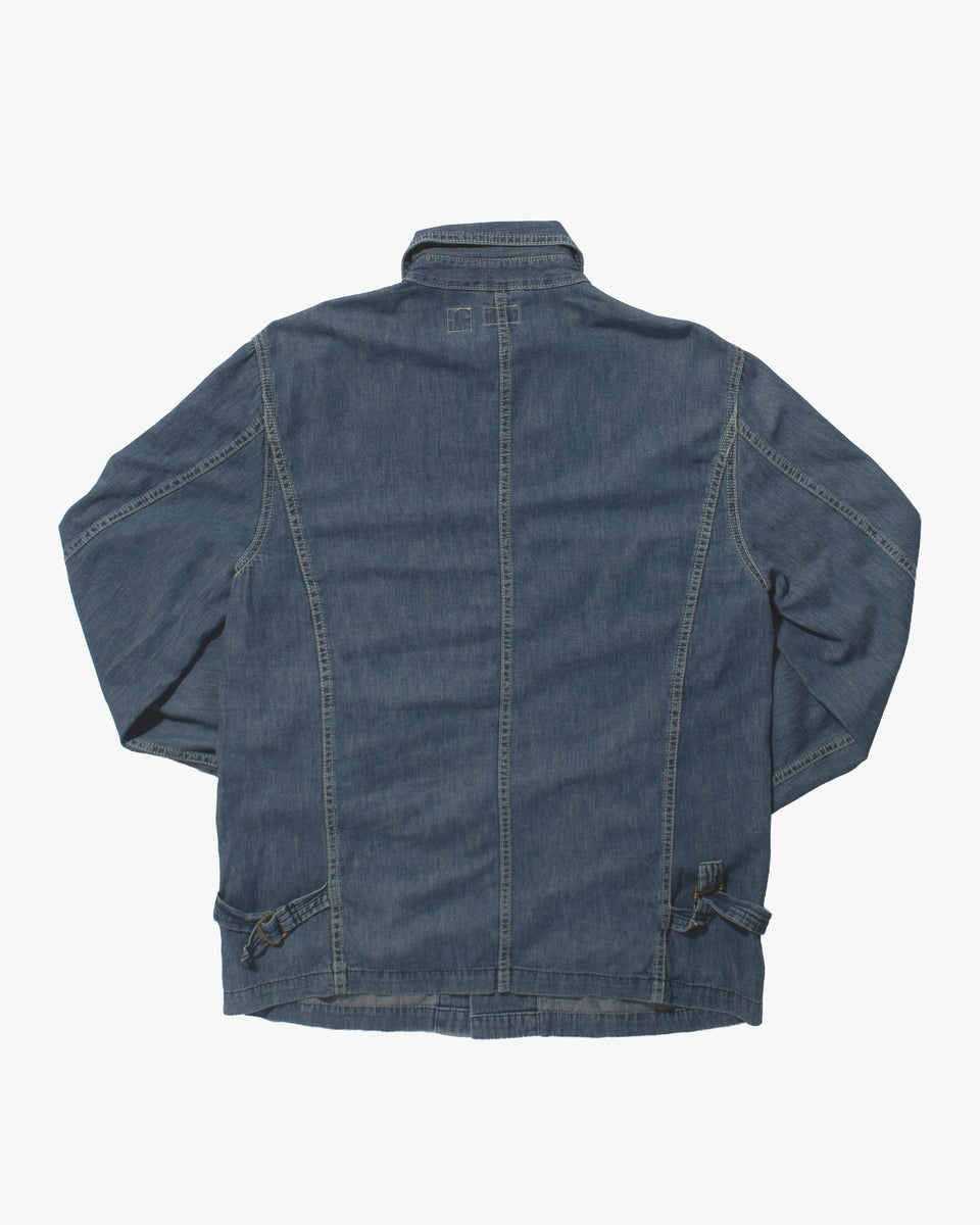 Japanese Repro Chore Coat, M, Barns, Lightweight Denim – Kiriko Made