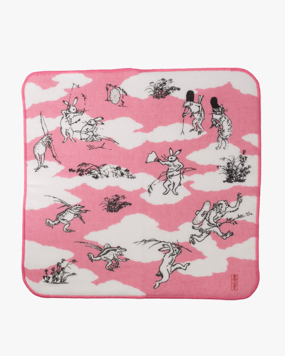Musubi, Gauze Pile Handkerchief, Choju Jinbutsu Giga, Monkey Chasing ...