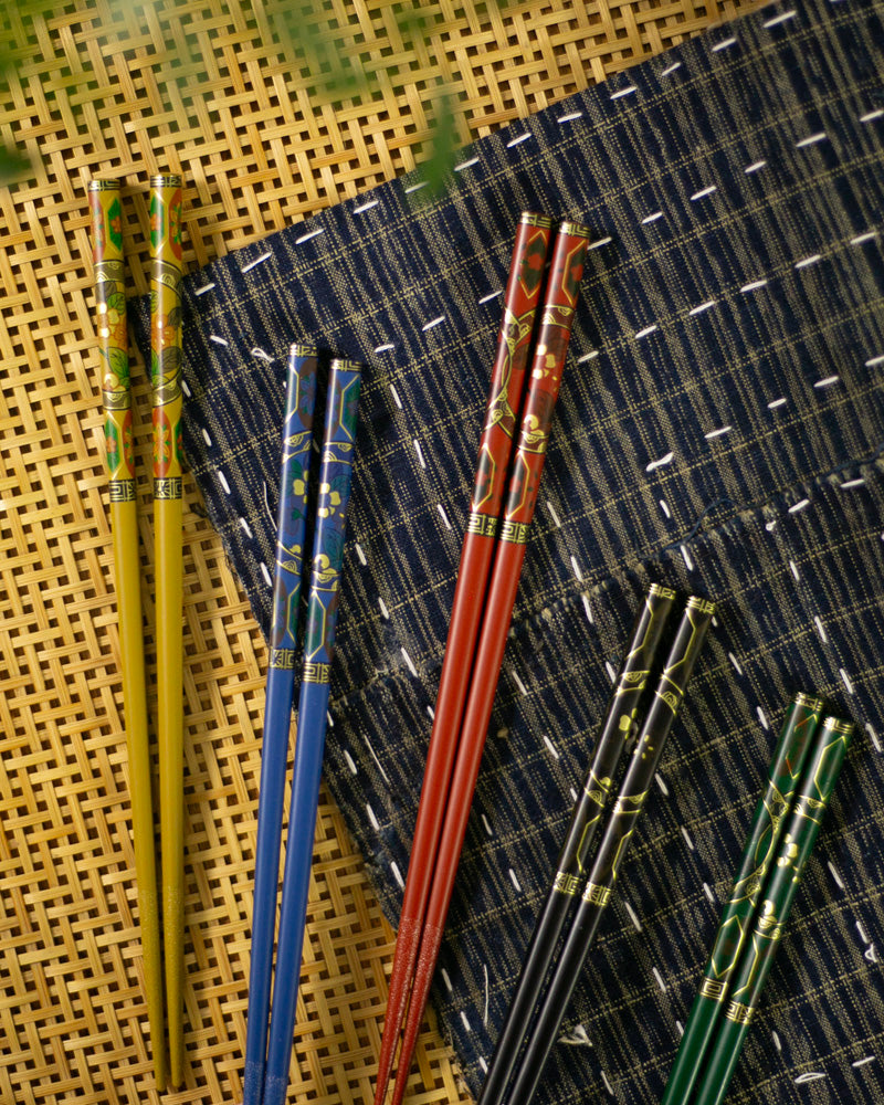 Chopsticks, Kawai, Kutani, Set of 5 – Kiriko Made