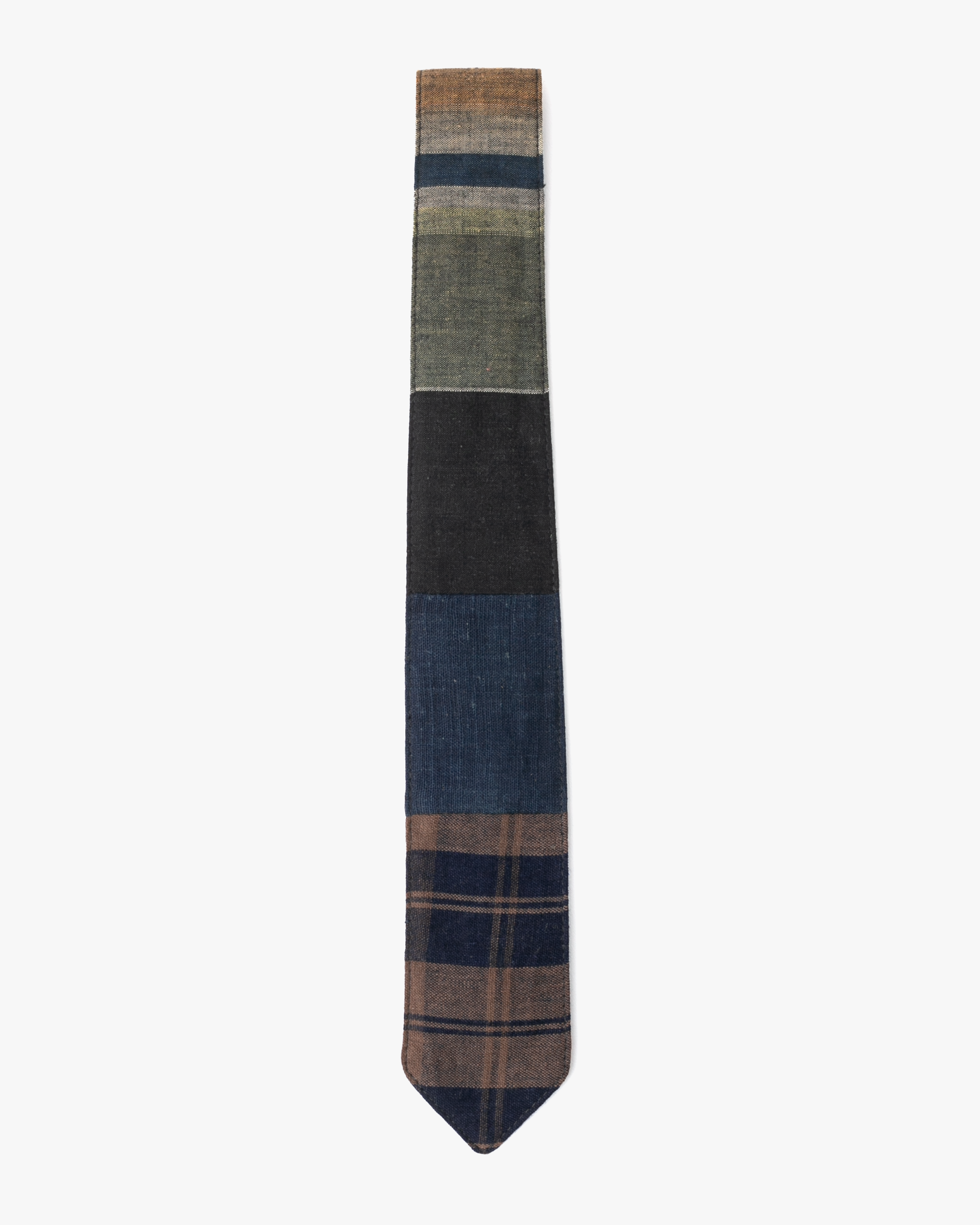 Kiriko Original Tie, Boro, Vintage Light Green on Chambray Shima and I ...