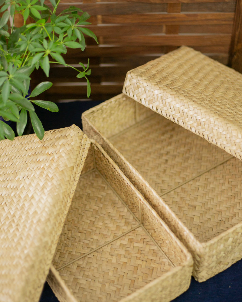 Kokoro Original, Woven Bamboo Box – Kiriko Made