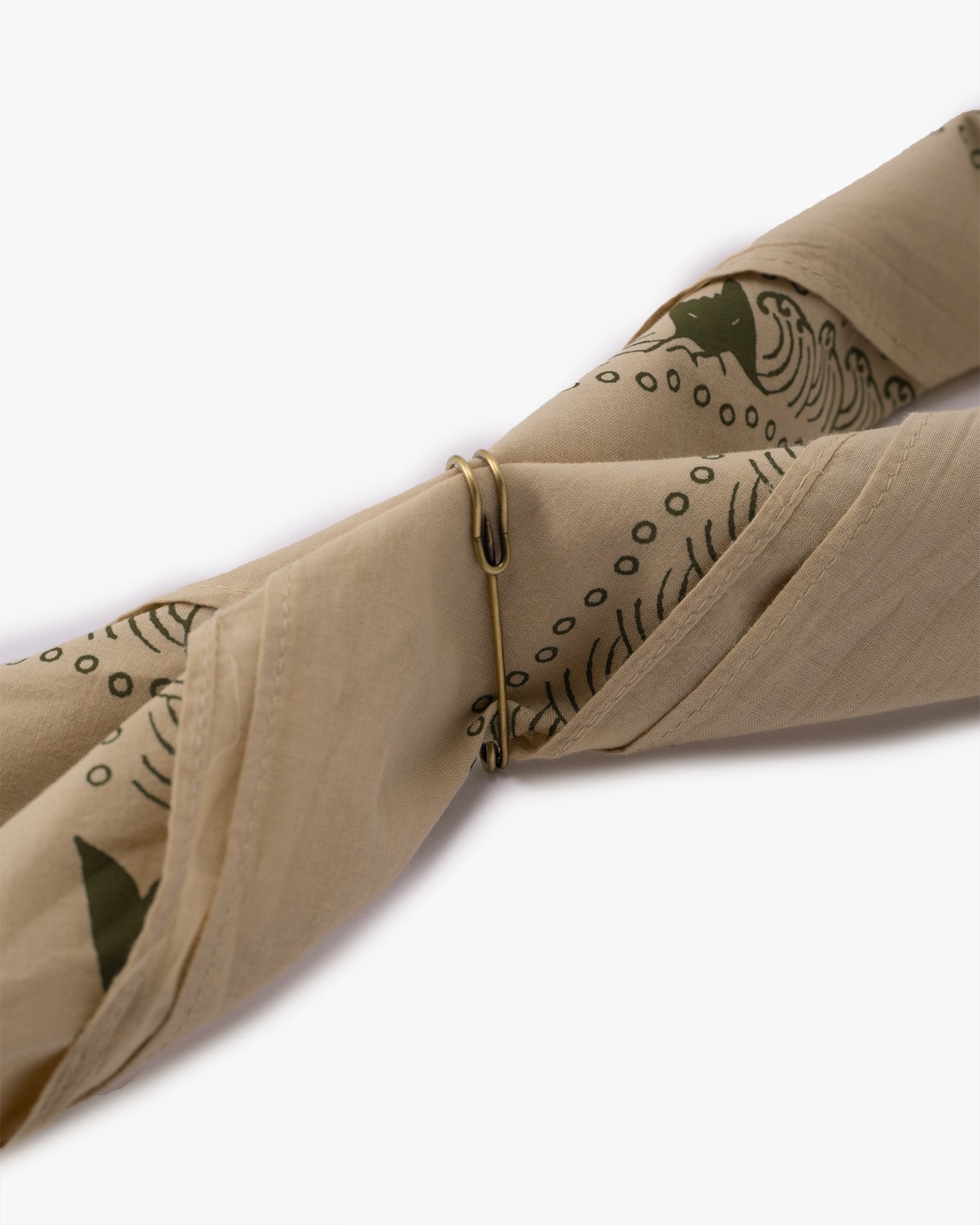Kiriko Original Screen Printed, Custom-Dyed Bandana, Momotaro - Cream ...