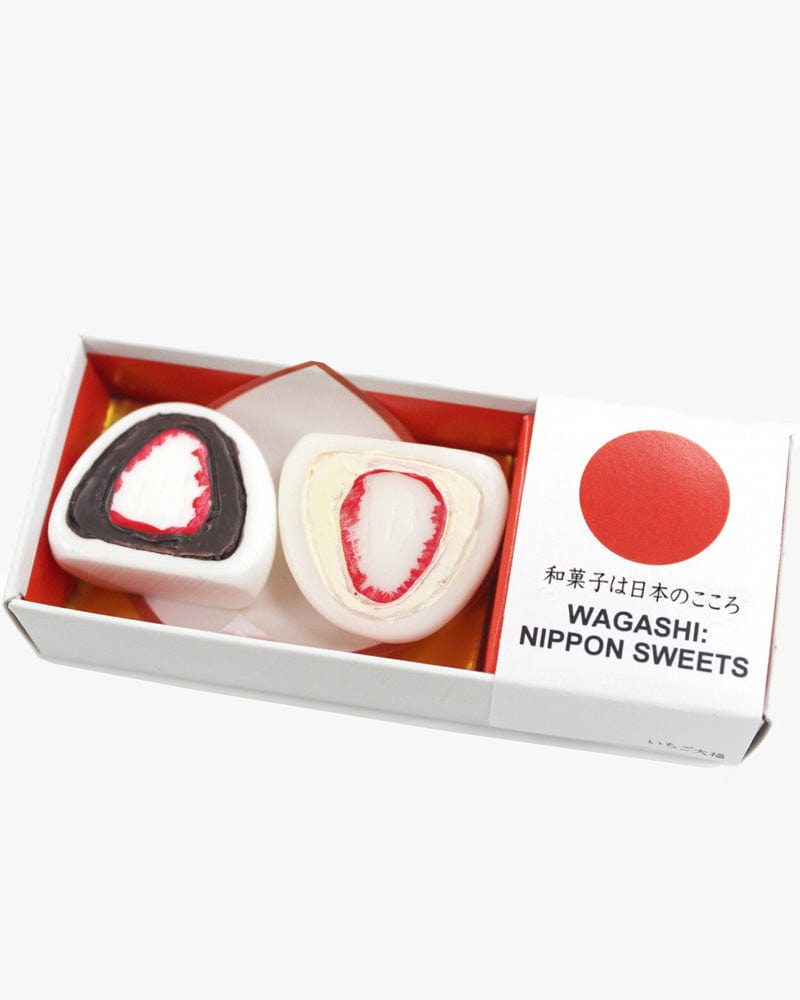 Arutha 2 Magnet Set, Wagashi Series, Ichigo Daifuku – Kiriko Made