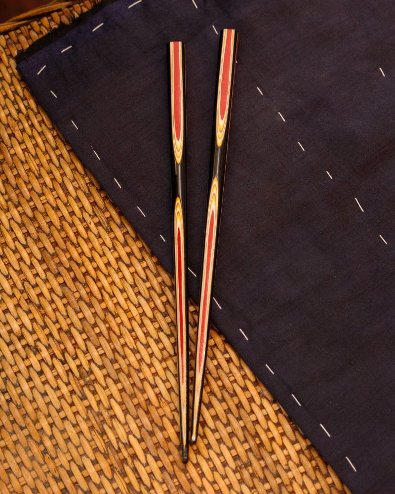 Chopsticks, Kawai, Hakusan Red – Kiriko Made