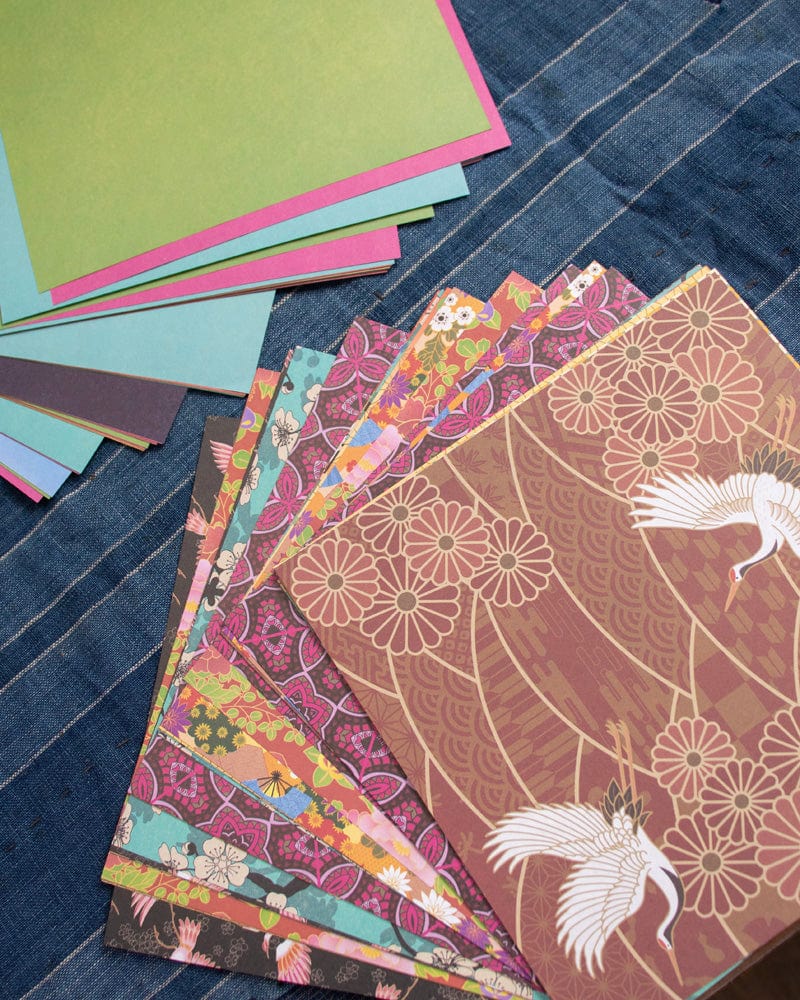 Japanese Origami Paper, Kimono Patterns, 200 Sheets – Kiriko Made