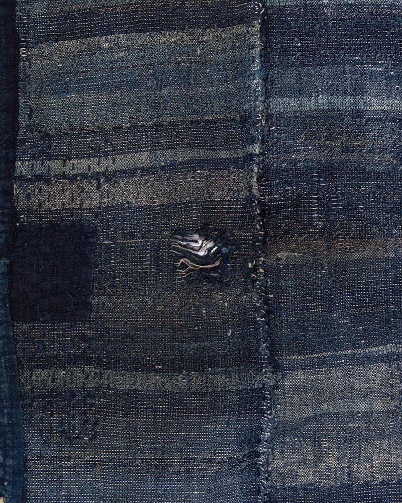 Vintage Noragi Vest, Reversible Boro, Indigo Sakiori and Kogin Sashiko ...