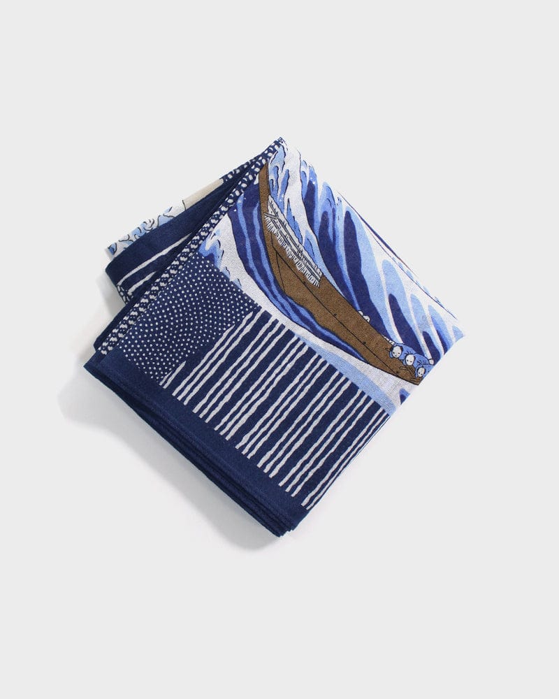 Japanese Handkerchief, Classic, Hokusai Great Wave off Kanagawa ...