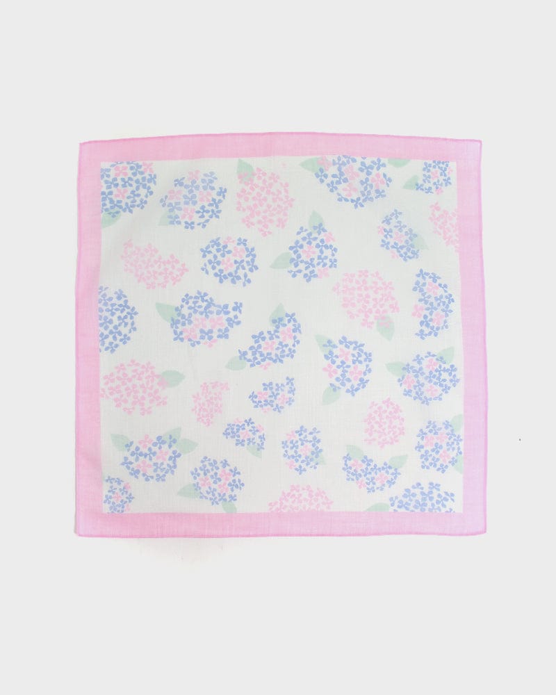Japanese Handkerchief, Classic, Fushiito, Hydrangea – Kiriko Made